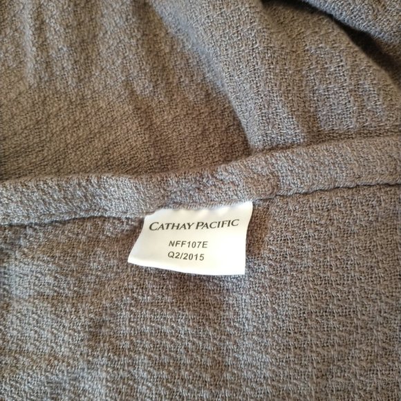 Cathay Pacific | Bedding | Grey Waffle Throw Airline Blanket Cathay ...